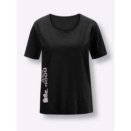 feel good Damen Shirt, schwarz, Gr&ouml;&szlig;e 40/42