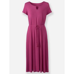 WITT Damen Jerseykleid in schwingender Form, erika, Gr&ouml;&szlig;e 38