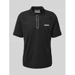 Guess Regular Fit Poloshirt mit Reißverschluss Modell 'JAISS'