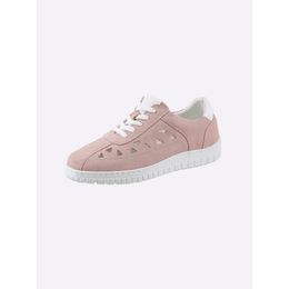 airsoft modern+ Damen Sneaker mit Perforierung, puder, Gr&ouml;&szlig;e 39