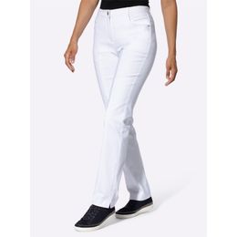 WITT Damen Stretch-Hose mit streckender Nahtf&uuml;hrung, wei&szlig;, Gr&ouml;&szlig;e 20