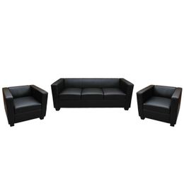 Mendler 3-1-1 Sofagarnitur Couchgarnitur Loungesofa Lille, Kunstleder ~ Variantenangebot 2x14202+2x14240+14210+14246+14247