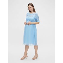 MAMALICIOUS Umstand Kleid 'MIVANA' Damen Gr&ouml;&szlig;e 34 himmelblau Winterkleid