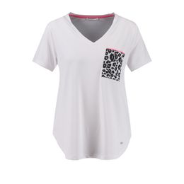 Key Largo T-Shirt 'Cat' Damen Gr&ouml;&szlig;e XXL hellgrau / dunkelgrau / schwarz / wei&szlig;