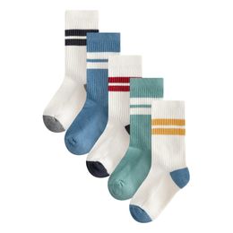 next Socken Jungen Gr&ouml;&szlig;e 26.5/30.5 t&uuml;rkis / blue denim / schwarz / wei&szlig;