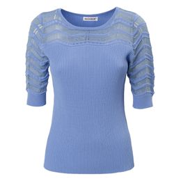 Influencer Pullover Damen Gr&ouml;&szlig;e L azur