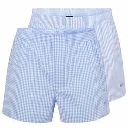 BOSS Boxershorts Herren Gr&ouml;&szlig;e S hellblau / wei&szlig;