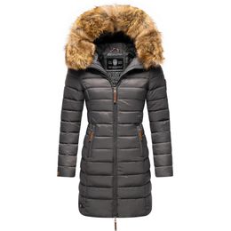 Marikoo Mantel 'Rose' Damen Gr&ouml;&szlig;e XL braun / anthrazit