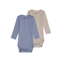 name it Body 'NBMKab' Jungen Gr&ouml;&szlig;e 74 camel / taubenblau