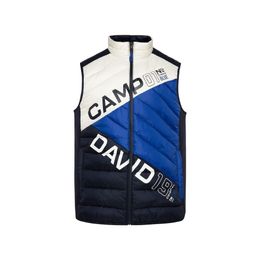 CAMP DAVID Weste Herren Gr&ouml;&szlig;e L blau / navy / wei&szlig;