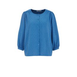 WE Fashion Bluse Damen Gr&ouml;&szlig;e XXL blau