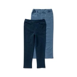 Tchibo 2 Kinder-Jeggings ‒ Fit »Mia« - Dunkelblau - Kinder - Gr.: 62/68