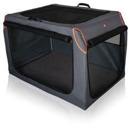 Knuffelwuff faltbare Hundebox Auto Transportbox Alverstone mit Aluminiumgestell für den Kofferraum XXL