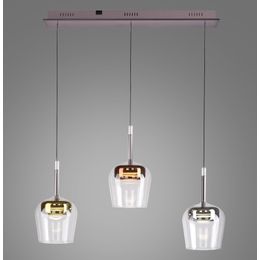 Paul Neuhaus Q-Kon Pendelleuchte LED Braun, 3-flammig, Fernbedienung