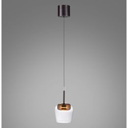 Paul Neuhaus Q-Kon Pendelleuchte LED Braun, 1-flammig, Fernbedienung
