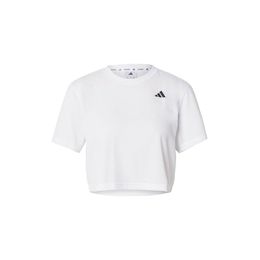 adidas Performance Sportshirt 'Te Min' Damen Größe XXXS/XXS schwarz / weiß