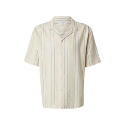 DAN FOX APPAREL Hemd 'Martin' Herren Gr&ouml;&szlig;e M chamois / schwarz / offwhite