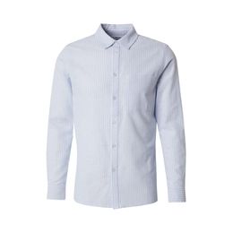 DAN FOX APPAREL Hemd 'Quirin' Herren Größe L hellblau / weiß