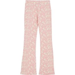 WE Fashion Leggings Mädchen Größe 122 rosa / weiß