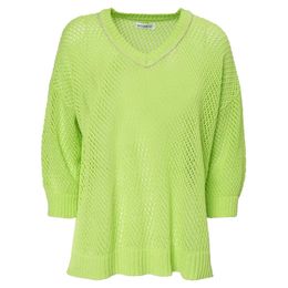 Influencer Pullover Damen Gr&ouml;&szlig;e M limette