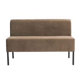 house doctor Küchensofa, Esszimmer Sofa 2-Sitzer, 120 x 60 x 80 cm, Sitzhöhe: 48 cm, Sand