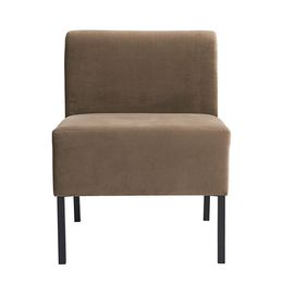 house doctor Küchensofa, Esszimmer Sofa 1-Sitzer, 60 x 60 x 80 cm, Sitzhöhe: 48 cm, sand