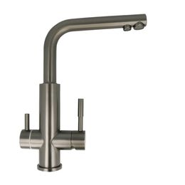 goodguards Wasserhahn Zapfguard 3 UVC 3 Wege Wasserhahn, anthrazit