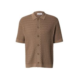 DAN FOX APPAREL Button Up Shirt 'Domenic' male Brown size XL