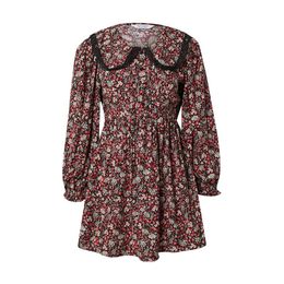Miss Selfridge Petite Kleid Damen Größe 32 rosa / blutrot / schwarz / weiß Winterkleid
