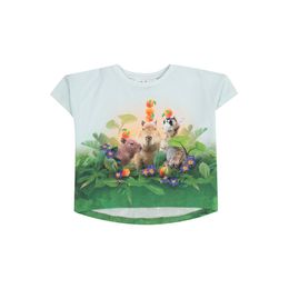 Molo T-Shirt 'Raeesa' M&auml;dchen Gr&ouml;&szlig;e 104 braun / gr&uuml;n / mint / hummer