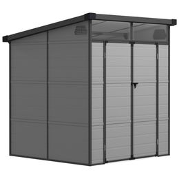 Outsunny Gerätehaus Kunststoff 3,24m³ 190x191x215cm Geräteschuppen mit Pultdach