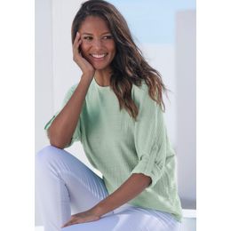 Vivance Damen 2-in-1-Shirt, jadegrün, Größe 40/42