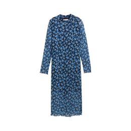 Tom Tailor Denim Kleid Damen Größe 44 blau / navy / hellblau Winterkleid