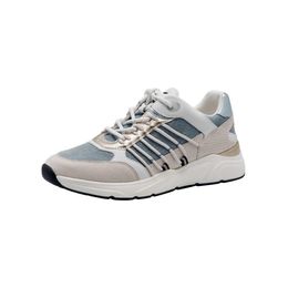 Tamaris Sneaker Damen Größe 41 beige / blue denim / gold / weiß