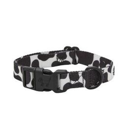 Barkalot Hundehalsband Recyceltes Polyester schwarz/ wei&szlig; M