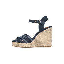 Tommy Hilfiger Sandale Damen Größe 42 taubenblau / dunkelblau