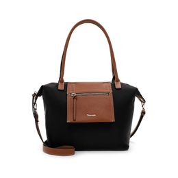 Tamaris Shopper 'Fabrizia' Damen Gr&ouml;&szlig;e One Size karamell / schwarz