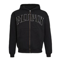 Multiply Apparel Sweatjacke Damen Gr&ouml;&szlig;e S schwarz / wei&szlig;