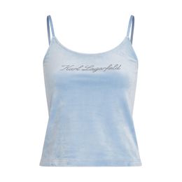 K by KARL LAGERFELD Karl Lagerfeld Top Damen Gr&ouml;&szlig;e XL hellblau / silber