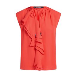 K by KARL LAGERFELD Karl Lagerfeld Bluse Damen Gr&ouml;&szlig;e 4XL orangerot