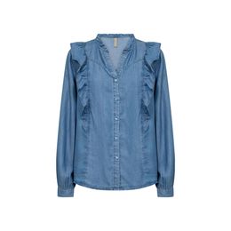soyaconcept Bluse 'LIV 51' Damen Gr&ouml;&szlig;e XXL blue denim