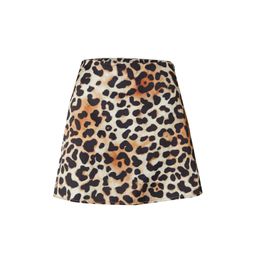 Hoermanseder Hoermanseder x About You Rock in Leopard Print Damen Gr&ouml;&szlig;e 46 braun / beere / schwarz