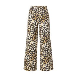 Hoermanseder Hoermanseder x About You Wide Leg Jeans in Leopard Print Damen Gr&ouml;&szlig;e 29/30 beige / hellbraun / schwarz