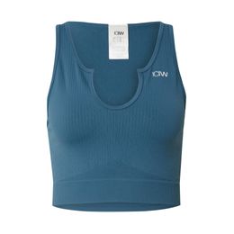 ICANIWILL Sporttop Damen Gr&ouml;&szlig;e M saphir / hellgrau
