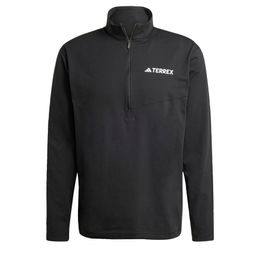 adidas terrex Funktionsshirt 'Multi Climacool 1/2 Zip Long Sleeve' Herren Gr&ouml;&szlig;e XXL schwarz / wei&szlig;