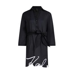 K by KARL LAGERFELD Karl Lagerfeld Strandkleid Damen Gr&ouml;&szlig;e 42 schwarz / wei&szlig; Winterkleid