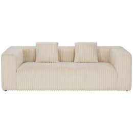 Mid.you Sofa , Beige , Textil , 3-Sitzer , Füllung: Polyester , 224x68x99 cm , Wohnzimmer, Sofas & Couches, Sofas