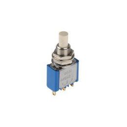 APEM Miniature Push Button Switch, Momentary, Panel Mount, 6.5mm Cutout, SPDT, 30V dc - 18535CD