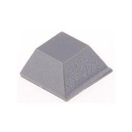 3M Tapered Square PUR Self Adhesive Feet, 12.7mm diameter 12.7mm width x 12.7mm length x 5.8mm height - SJ5018G