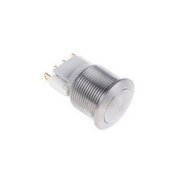 APEM Push Button Switch, Momentary, Panel Mount, 19.2mm Cutout, SPDT, 125/250V ac, IP65 - AV19LB407